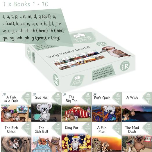 Decodable Readers - Early Readers Level 4 - Individual Set Of 10 Titles ...