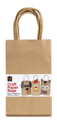 Craft Paper Bags Set of 5 | Harleys - The Educational Super Store