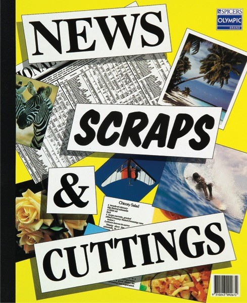 72 Page News Scraps & Cuttings Scrapbook | Harleys - The Educational ...