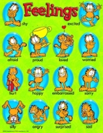 Feelings Garfield Learning Charts | Harleys - The Educational Super Store