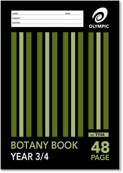 Botany Book A4 48 Page Olympic Stripe Year 3&4 Qld Rule & Plain ...