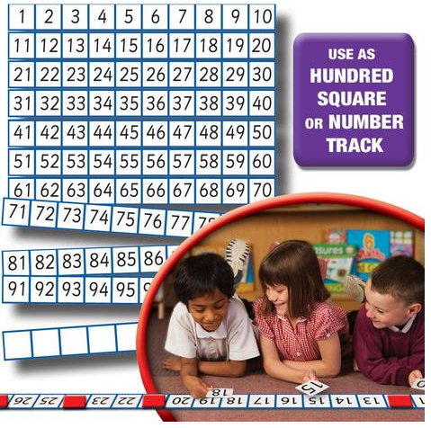 Number Track 1-100 Large | Harleys - The Educational Super Store